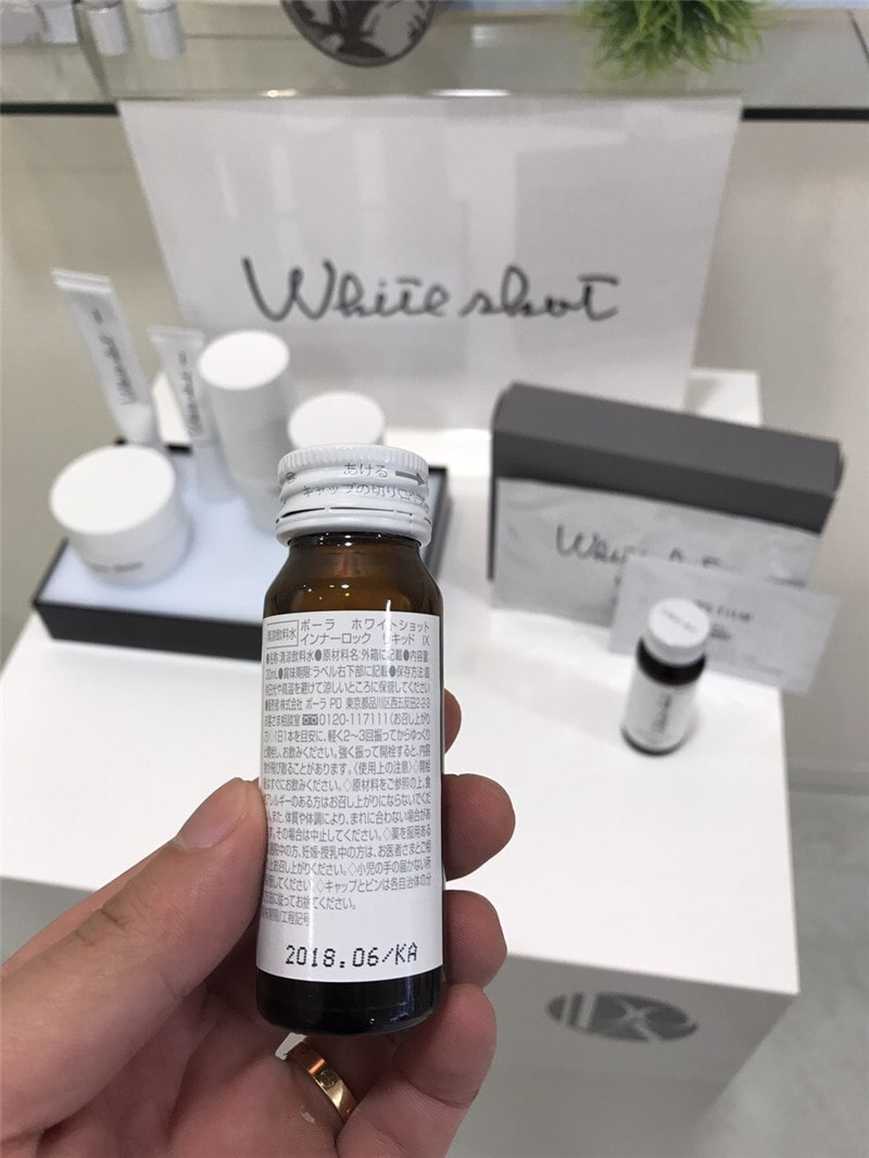 Pola White Shot Inner Lock Liquid 10 Bottles - Weee!